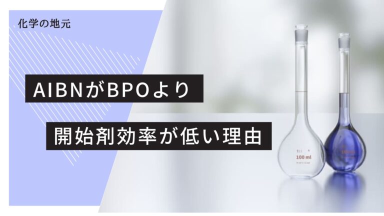 AIBNがBPOより開始剤効率が低い理由を解説【かご効果】 | 化学の地元
